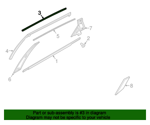 2016-2020 Kia Optima Frame Molding 83850-D4000 | OEM Parts Online