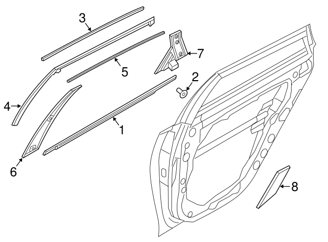 2016-2020 Kia Optima Stone Guard 84127-D4000 | Smithtown Kia Parts Center