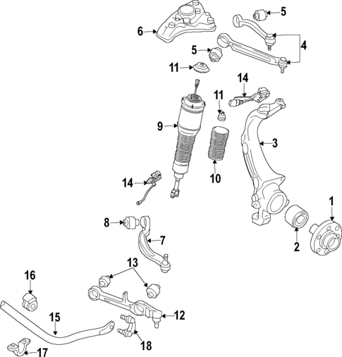 Front Suspension for 2013 Audi S8 | OEM Pro Parts - US