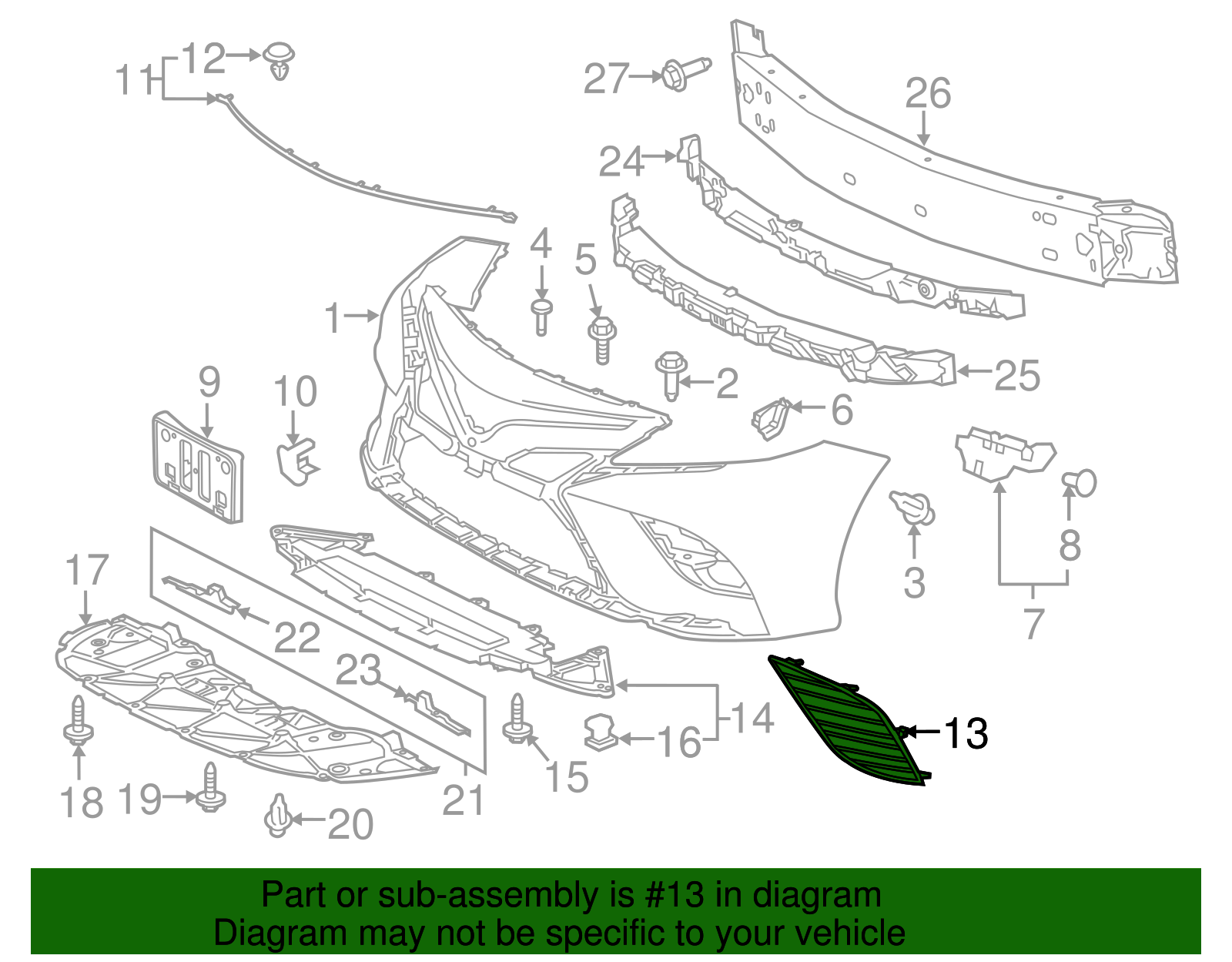 2021-2024 Toyota Camry Front Trim 81481-06220 | OEM Parts Online