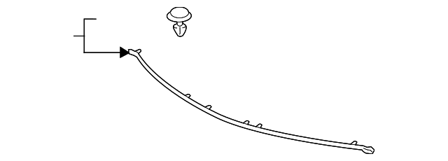 53395-06120 - Front Weather-Strip - 2018-2021 Toyota Camry | Sparks Parts