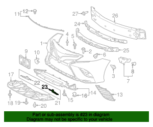 53852-06140 - Bumper Cover Insulator - 2018-2023 Toyota Camry | OEM ...