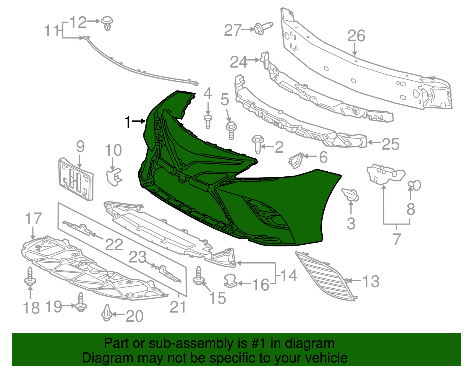 52119-0X938 - Cover Front Bumper L C | Nucar Toyota of North Attleboro