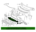 52618-06040 - Absorber, Front Bumper, Lower - 2018-2024 Toyota Camry ...