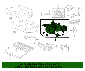 82536-THR-A02 - Frame L - 2018-2020 Honda Odyssey | Genuine Honda Parts