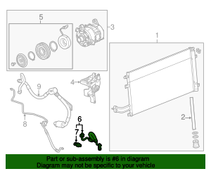 2015-2020 GM Air Conditioning Condenser Hose 84401906 | GM Parts Center