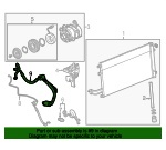 2015-2020 GM Auxiliary Air Conditioning Evaporator Hose Kit with Screen ...
