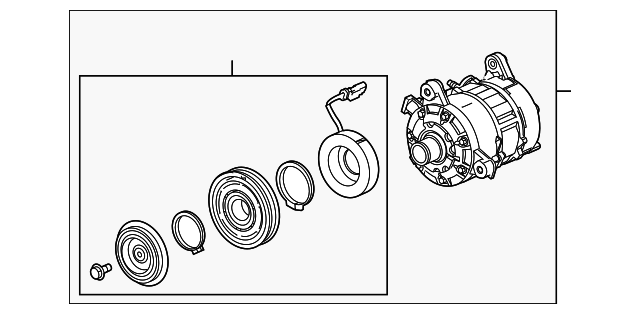 Air Conditioning Compressor and Clutch Assembly 86798586 | TascaParts.com