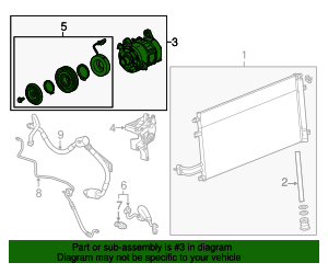 Air Conditioning Compressor and Clutch Assembly 86798586 | TascaParts.com