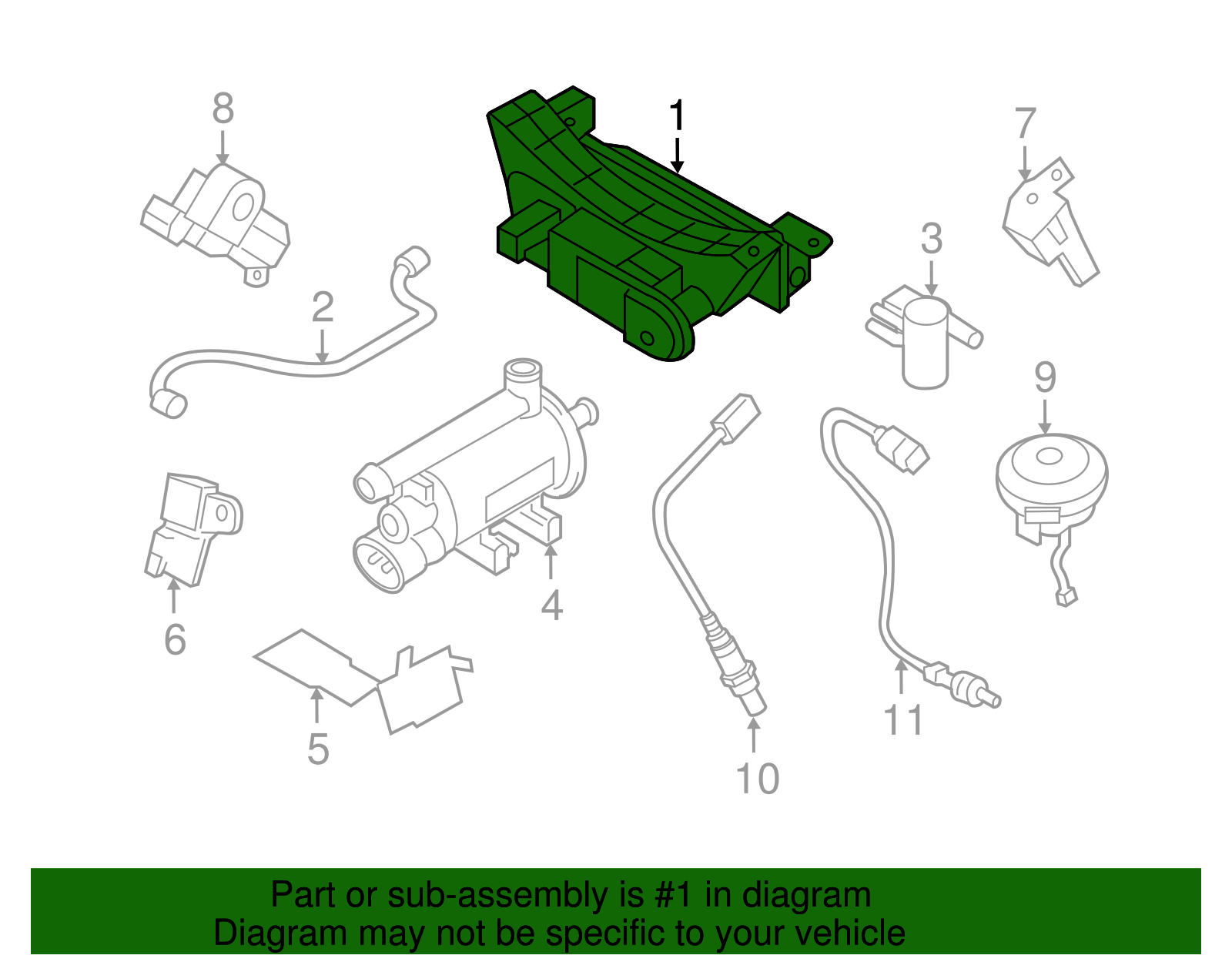 2011-2016 Hyundai Elantra Vapor Canister 31410-3X500 | Retail ...