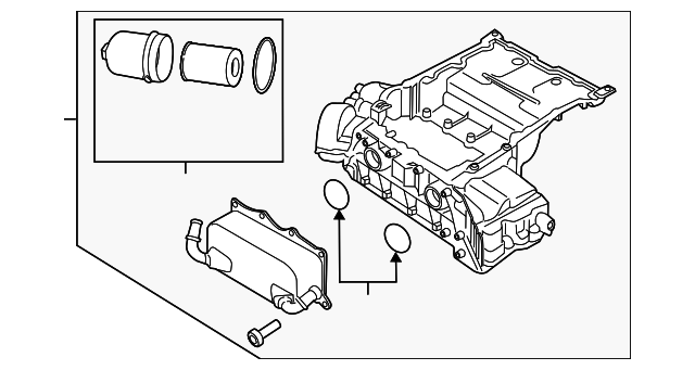 2015-2018 Porsche Macan Upper Oil Pan 946-107-051-31 | Gaudin Porsche Parts