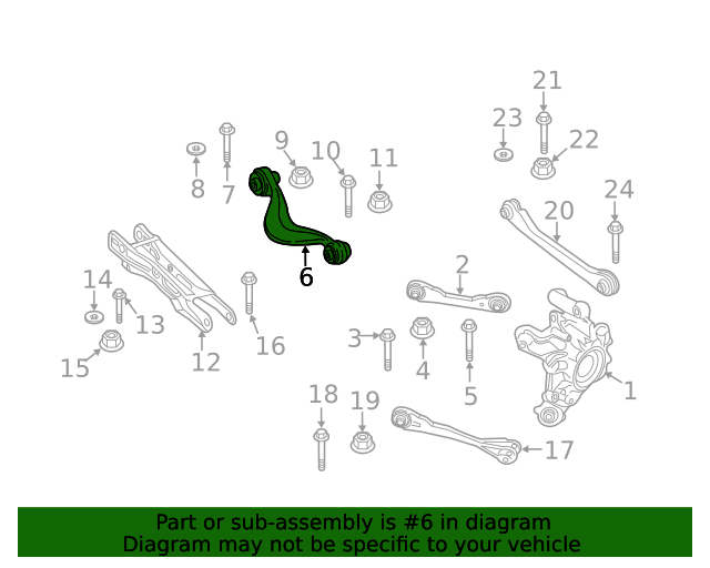 Genuine BMW 33-30-6-878-022 | Rear Upper Control Arm | FREE Shipping on ...
