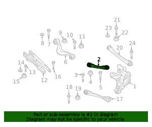 33306878017 - 2019-2025 BMW Ft Upper Control Arm (33-30-6-878-017 ...