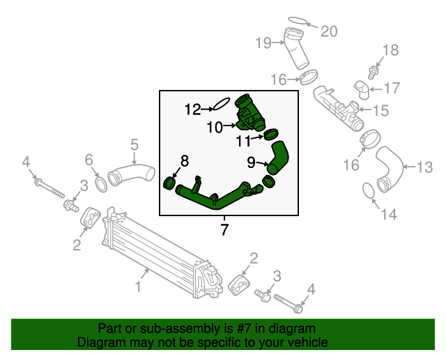 31370288 - Inlet Tube 2015-2022 Volvo | My Swedish Parts