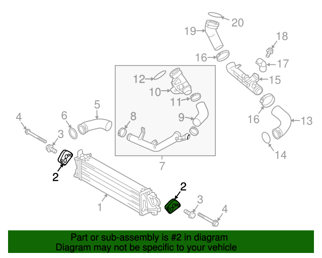 2016-2020 Volvo Inter-Cooler Mount Bushing 31439575 | TascaParts.com