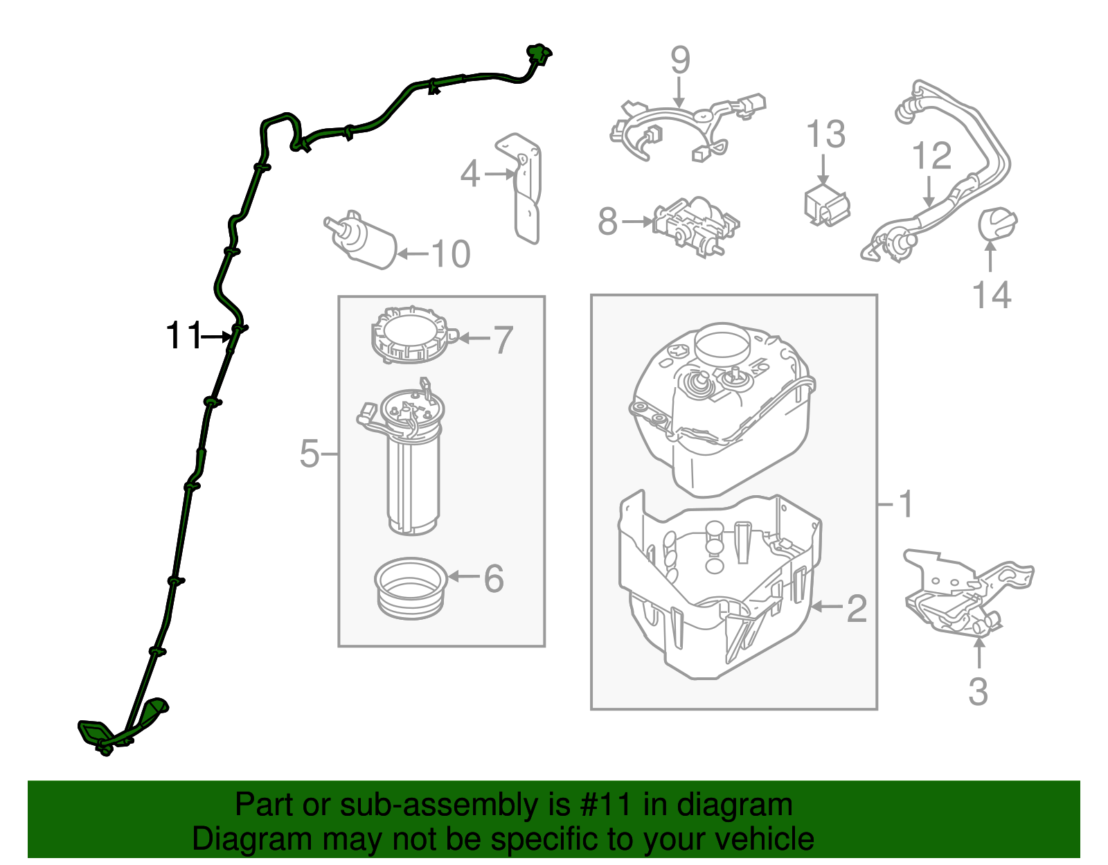 2011-2016 Ford Tube BC3Z-5J249-AE | TascaParts.com