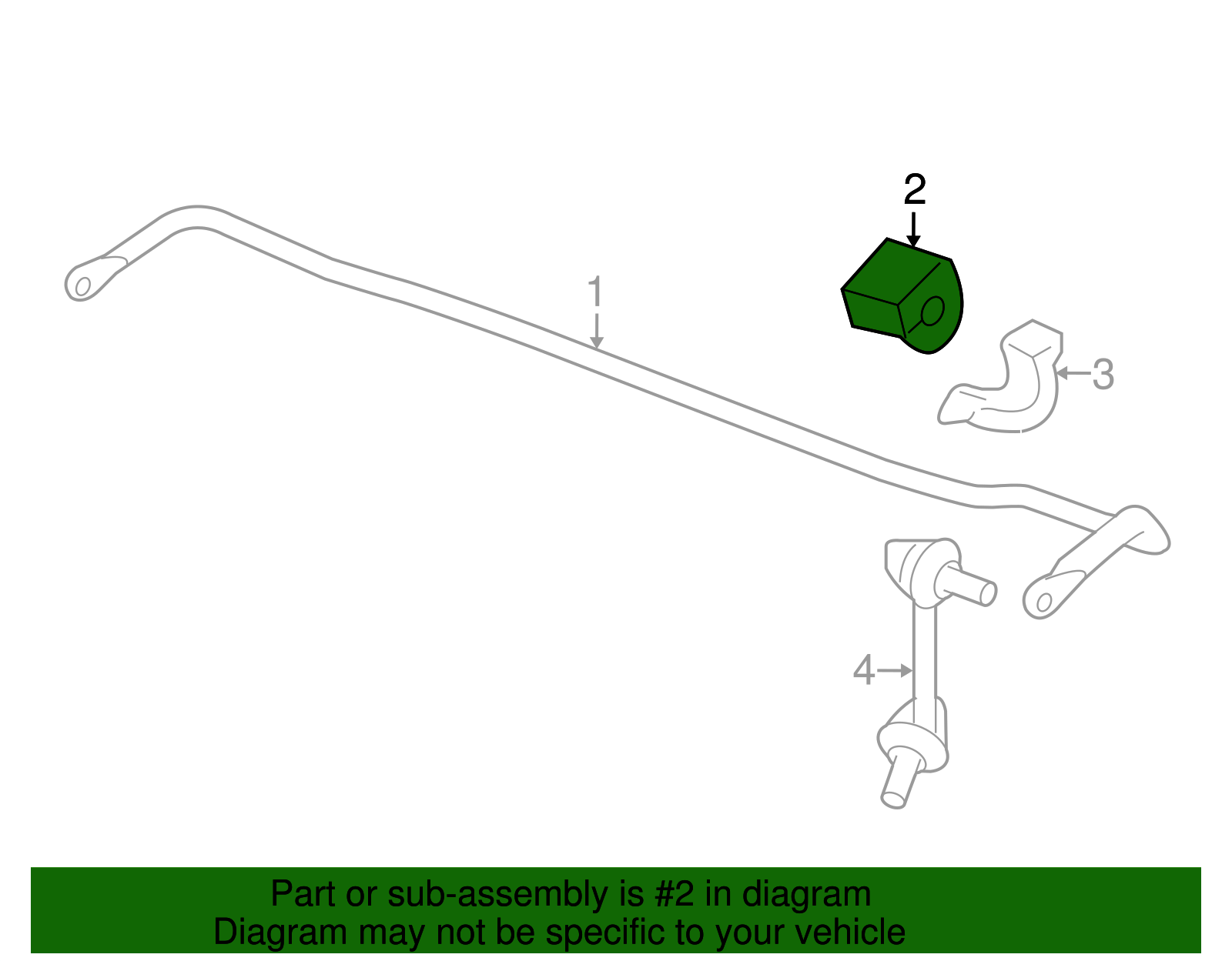 52306-T1W-A01 - Stabilizer Bar Bushing 2015-2016 Honda CR-V | Honda ...
