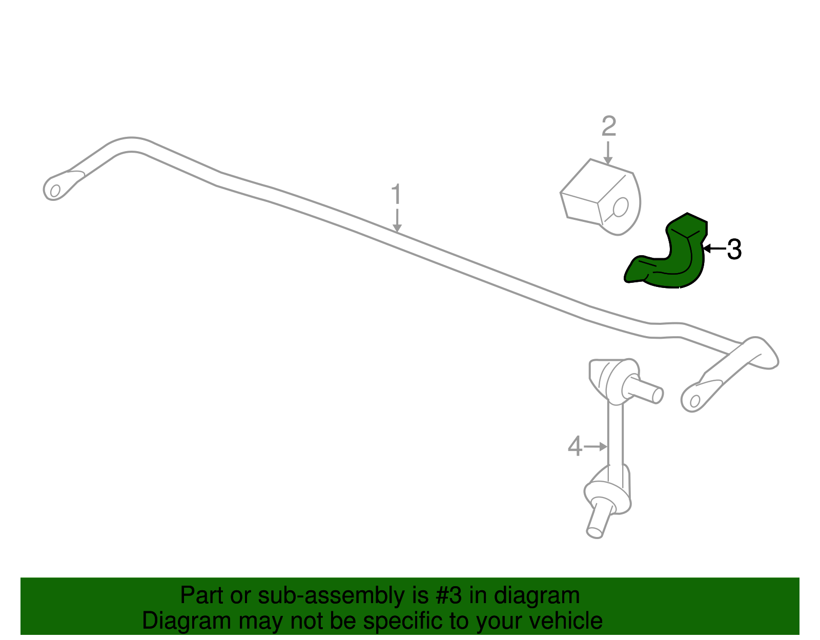 52308-SZ5-000 - Stabilizer Bar Bracket 1998-2016 Honda | Honda Parts Online