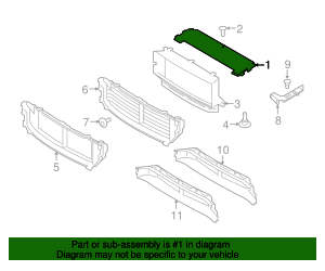 2017-2022 Volvo Upper Deflector 31425025 | TascaParts.com