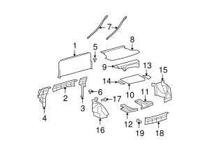 2007-2014 Toyota Tail Panel Trim Clip 90467-08186-B4 | Toyota Parts Center