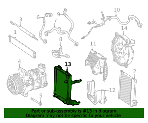 2020-2023 Mercedes-Benz A/C Condenser Mount 177-520-12-00 ...