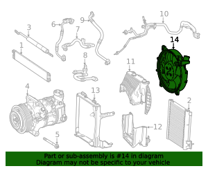 099-906-62-02 - A/C Condenser Fan Assembly 2020-2023 Mercedes-Benz ...