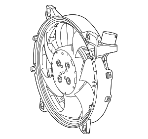 099-906-62-02 - A/C Condenser Fan Assembly 2020-2023 Mercedes-Benz ...
