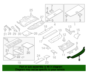 51479196569 - 2010-2013 BMW Sill Cover (51-47-9-196-569) | BMW of South ...
