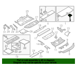 Genuine BMW 51-47-7-267-484 | Handle, Floor Carpet-Luggage Compartment ...