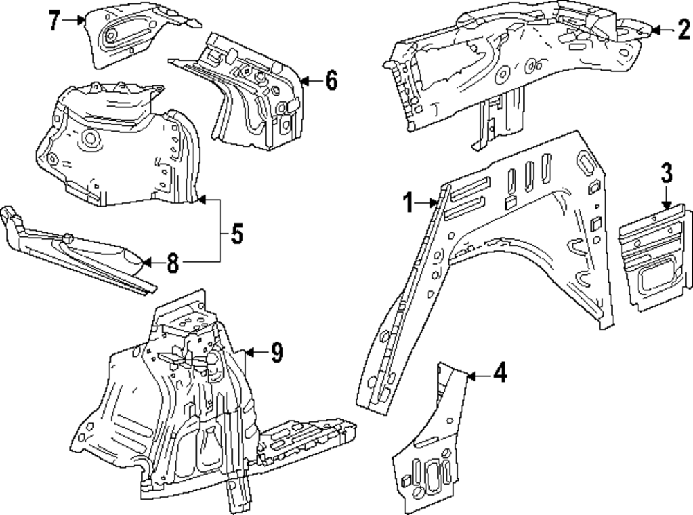 2024-2025 Buick Envista Body D-Pillar 60007982 | GM Parts Center