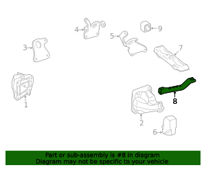 906-330-01-05 - Trans Cross-Member Support 2014-2024 Mercedes-Benz ...