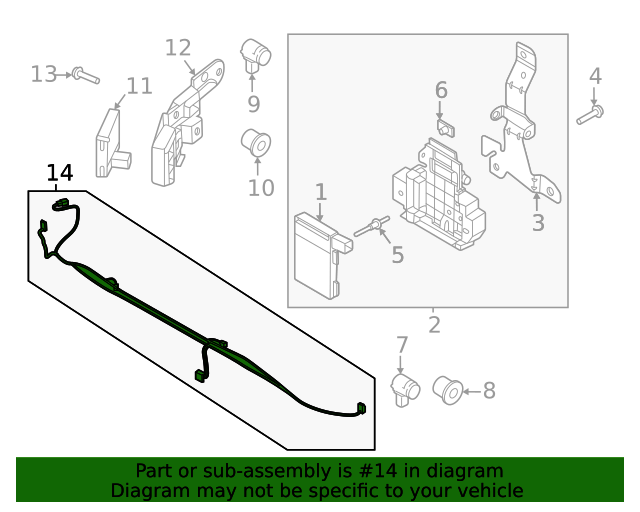 2021-2023 Ford F-150 Wire Harness ML3Z-15K867-PA | OEM Parts Online