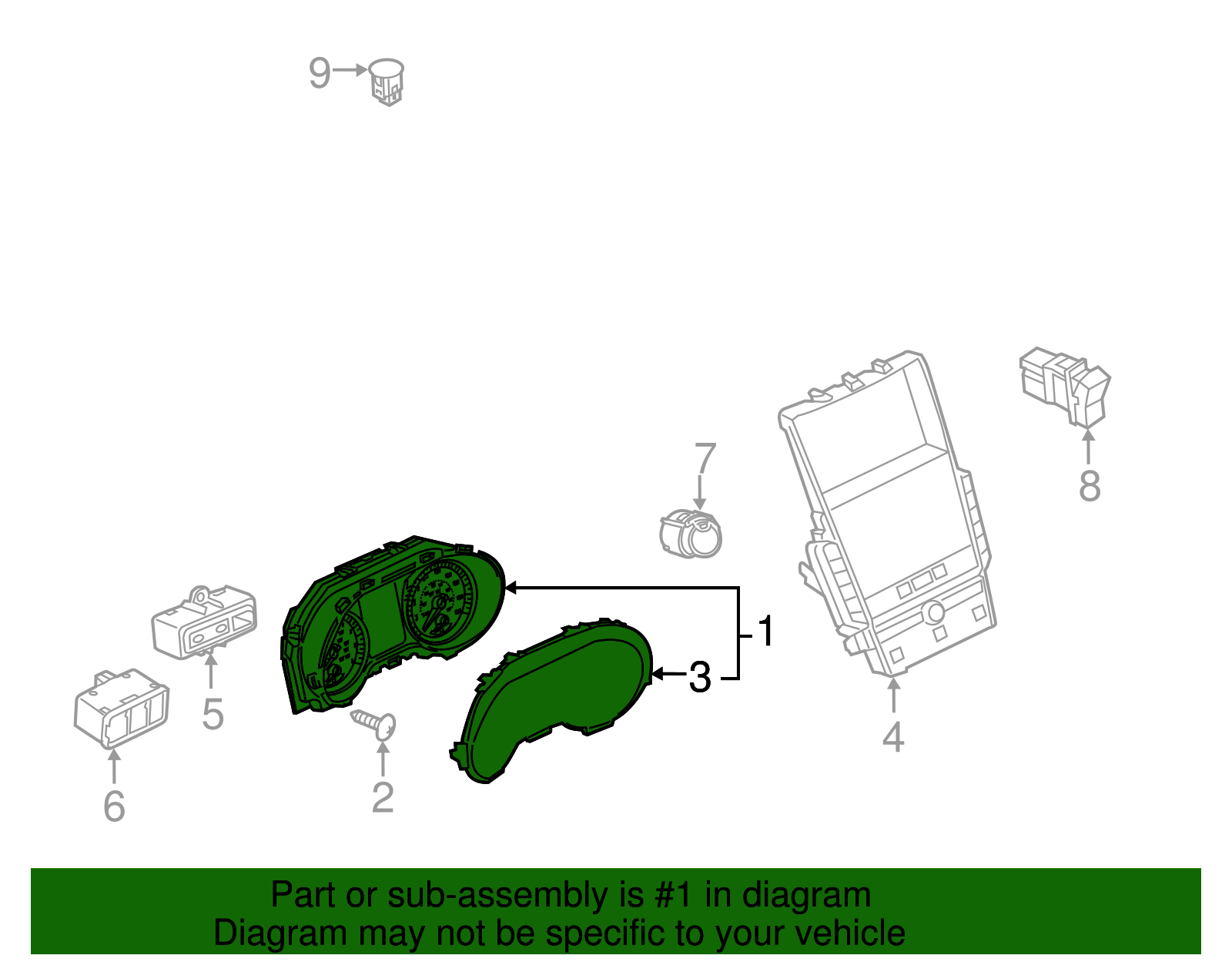 2016 Infiniti Q50 Cluster Assembly 24810-4HK0A | Infiniti of Orland Park