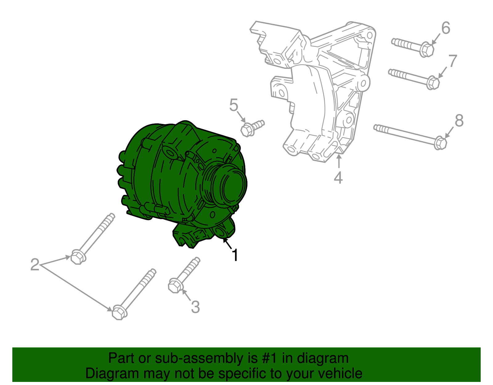 2017-2022 GM Alternator 84129223 | TascaParts.com