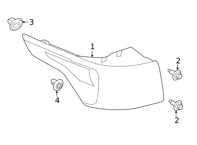 LR136858 - Tail Light Assembly 2018-2022 Land Rover Range Rover Sport ...