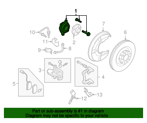 2004-2006 Volkswagen Phaeton Bearing 4F0-598-625-B | VW Direct Auto Parts
