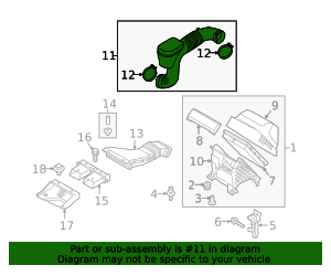 2016-2020 Kia Sorento Intake Hose 28130-C5100 | OEM Parts Online