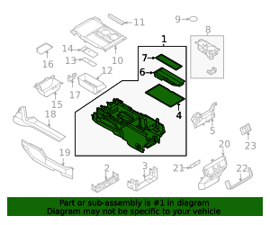 2021 Ford F-150 Console Base ML3Z-15045A36-BC | TascaParts.com