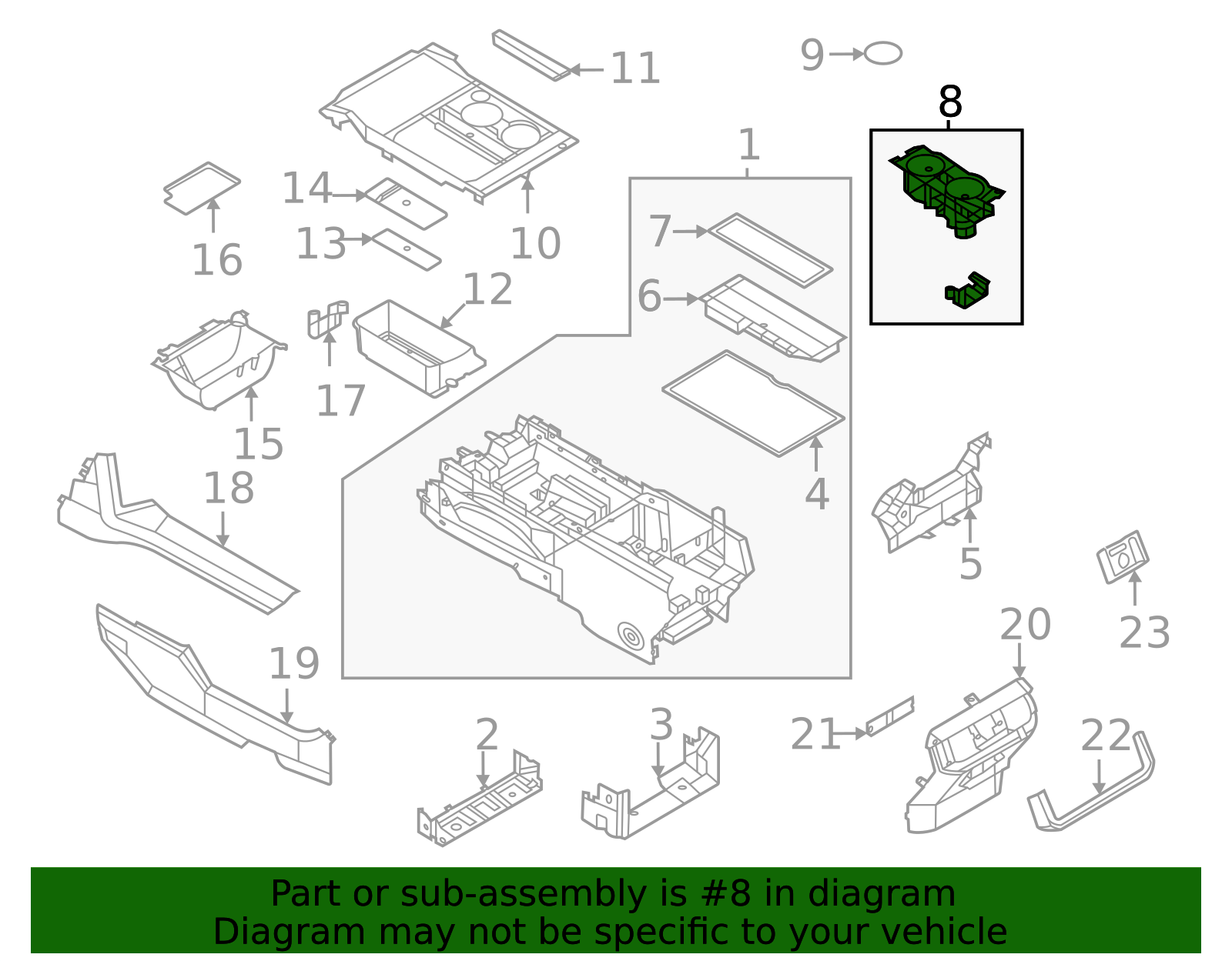 2021-2025 Ford F-150 Cup Holder ML3Z-1513562-CB | OEM Parts Online