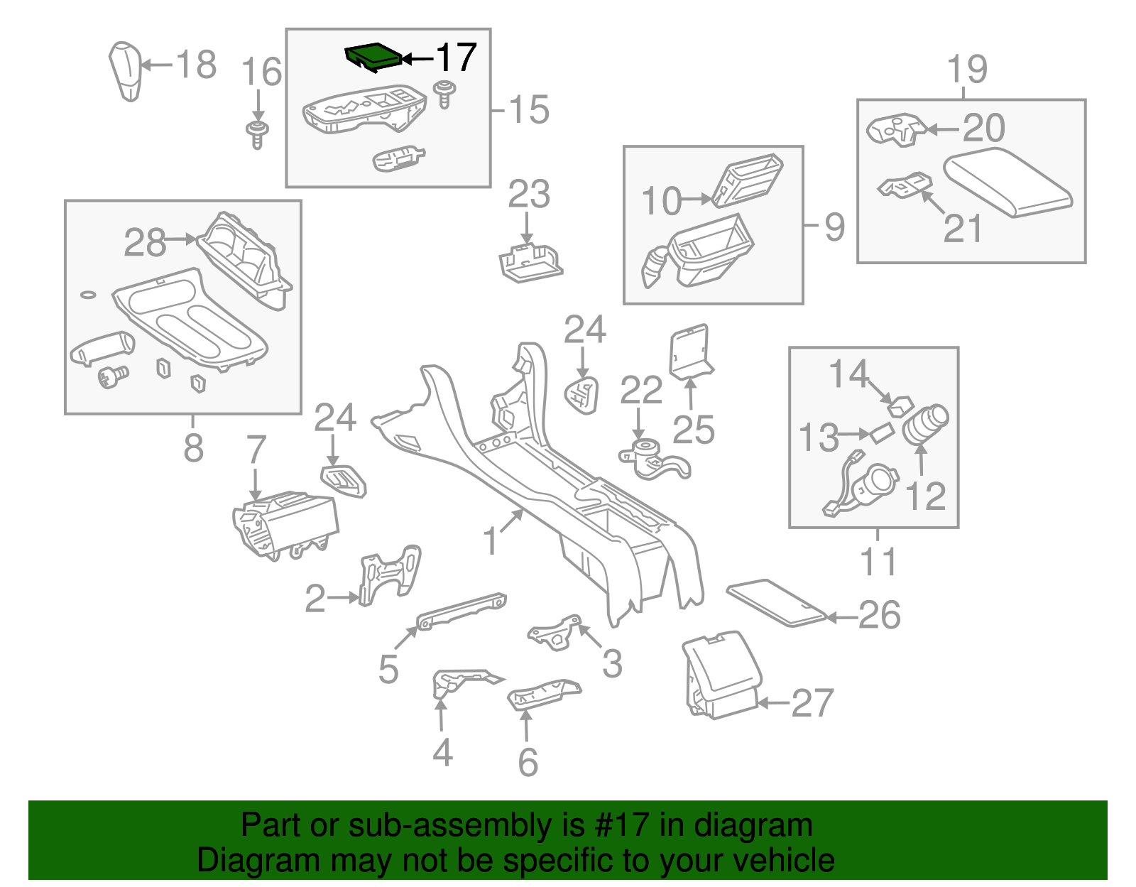 2002-2005 Lexus SC430 Coin Holder 55455-24040 | OEM Parts Online