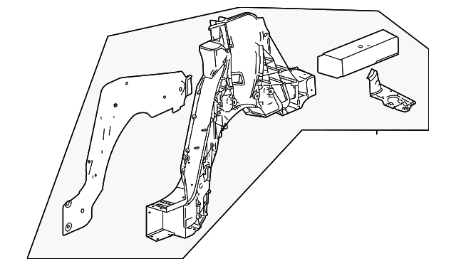 2020-2022 Chevrolet Corvette Driver Side Rear Compartment Floor Panel ...