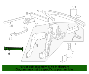 2020-2024 Chevrolet Corvette Rear Passenger Side Floor Panel Rear ...