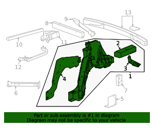 2020-2022 Chevrolet Corvette Driver Side Rear Compartment Floor Panel ...