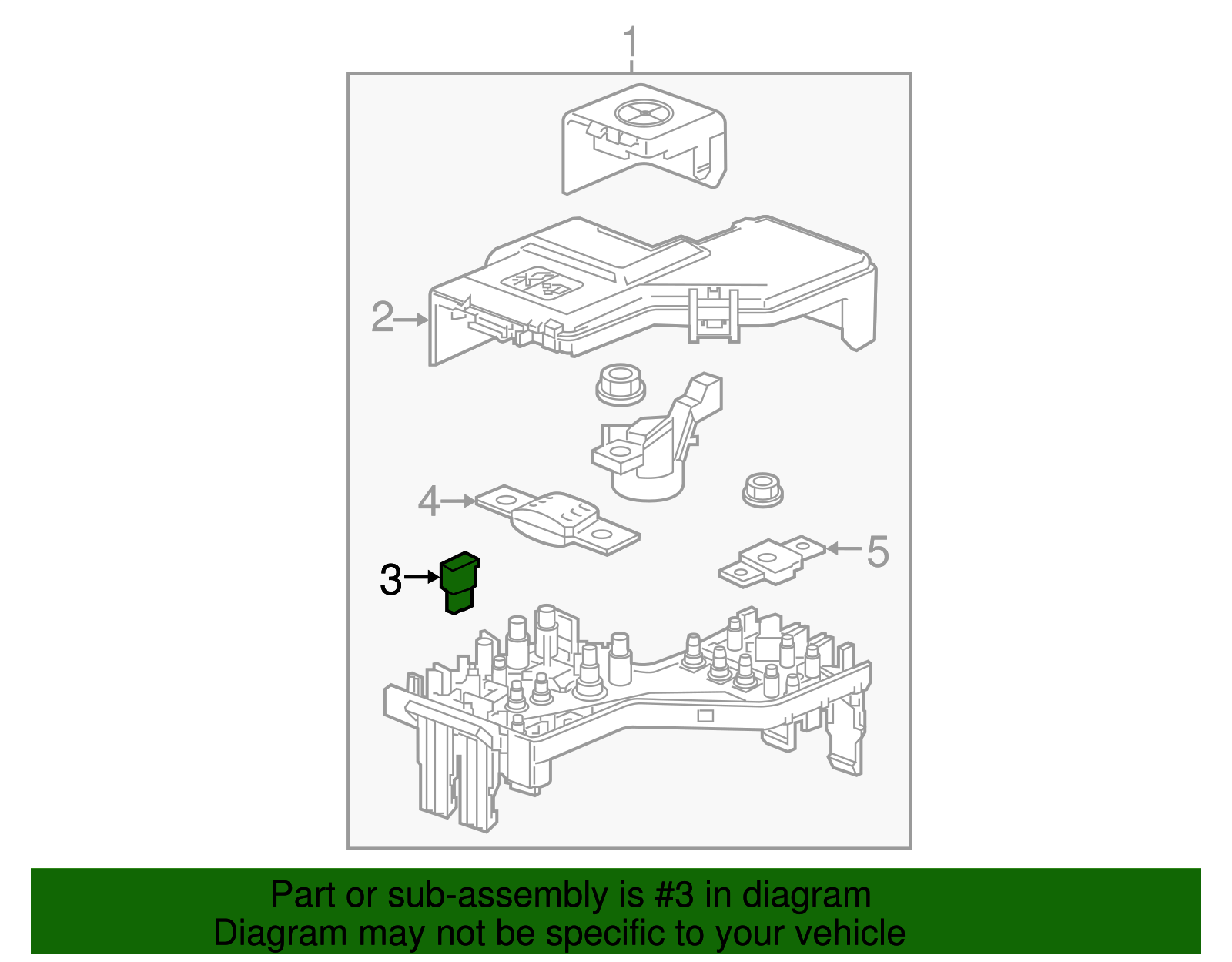 2018-2024 GM 70 Amp Fuse 84070937 GM | GMPartsDirect.com