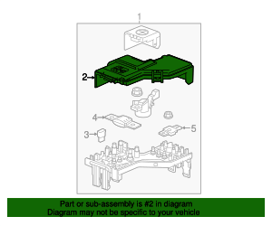 84922664 - Power Distributor Fuse Block Cover 2017-2023 GM ...