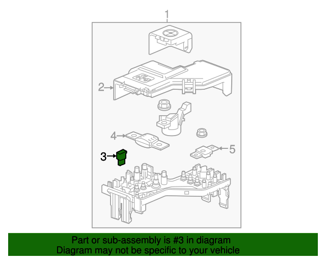 84070942 - 100 Amp Fuse 2018-2024 GM | Chevrolet Parts Direct
