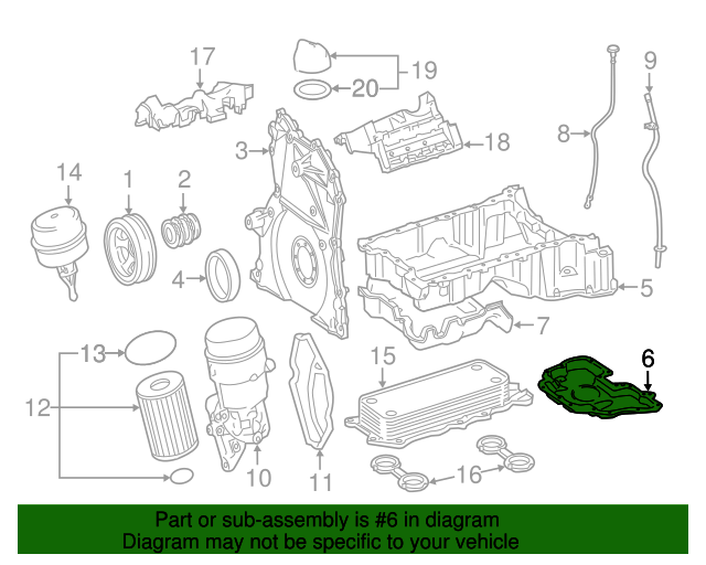642-010-20-28 - Oil Pan 2011-2013 Mercedes-Benz E 350 | Mercedes-Benz ...