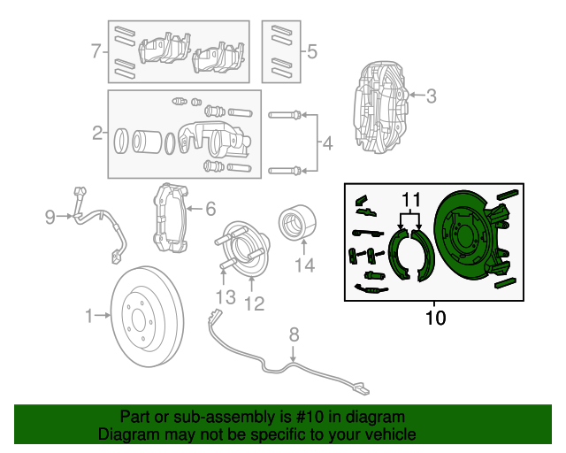 2011-2024 Mopar Brake Assembly 68466363AA | Mopar Parts Canada