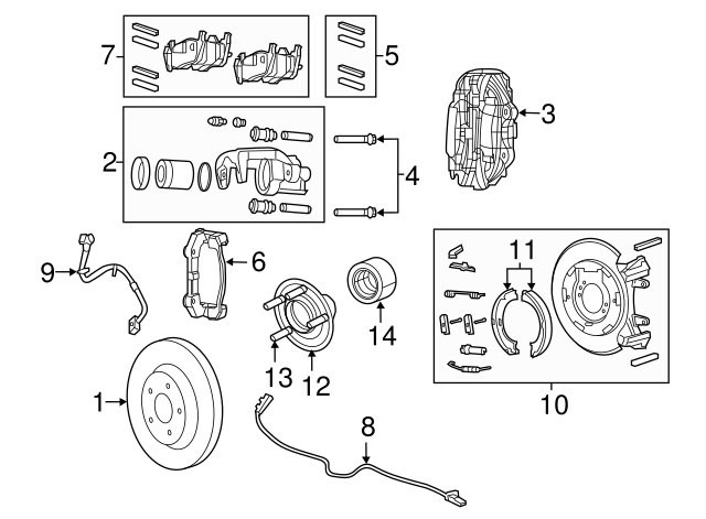 2011-2024 Mopar Brake Assembly 68466363AA | Mopar Parts Canada
