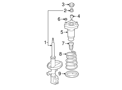 Shocks & Struts for 2007 Lexus RX350 | MyLexusParts